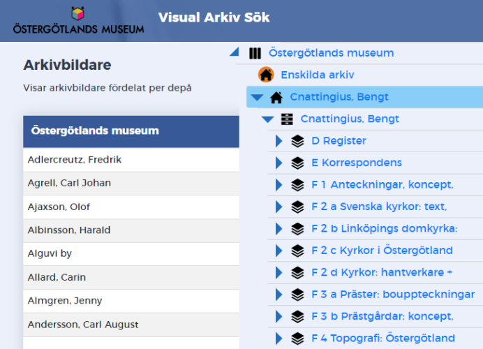 Sök i arkivet | Östergötlands museum